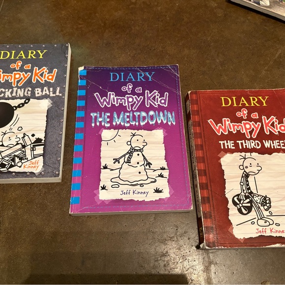 Other | Diary Of A Wimpy Kid Book Set Blue Purple Red | Poshmark